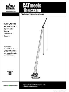 Favelle Favco Specifications CraneMarket