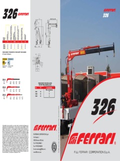 Articulating Knuckle Boom Cranes Ferrari 326 A1 Specifications CraneMarket