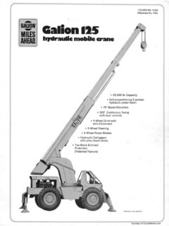 Galion Specifications CraneMarket