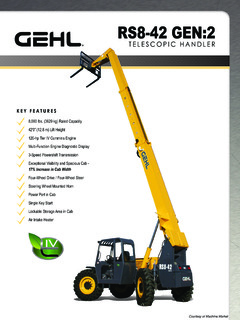 Telehandlers Forklifts & Lift Trucks Gehl RS8-42 GEN:2 Specifications ...