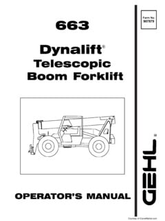 Telehandlers Gehl 663 Specifications CraneMarket