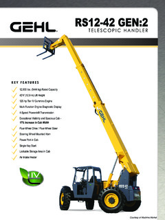 Gehl RS12-42 GEN:2 Specifications CraneMarket