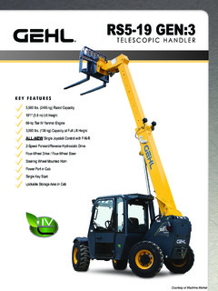 Telehandlers Gehl RS5-19 GEN:3 Specifications CraneMarket