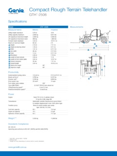 Telehandlers Genie Specifications CraneMarket