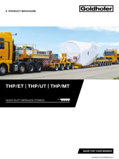 Self-Propelled Module Transporters (SPMT's) Goldhofer Specifications CraneMarket
