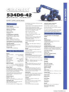 Gradall 534D6-42 Specifications CraneMarket