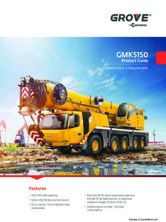 GMK5150 Specifications CraneMarket