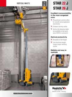 Haulotte Star 26J Manlift For Sale (Auction) Vertical Mast Lifts ...