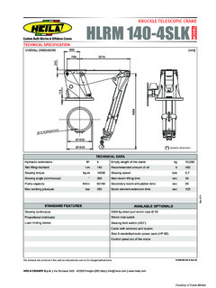 Heila Specifications CraneMarket