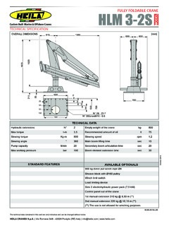 Heila Specifications CraneMarket