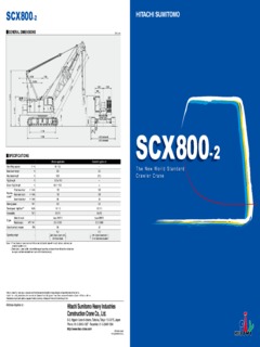 HSC Cranes SCX800-2 Specifications CraneMarket