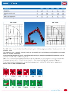 HMF 1100-K Specifications CraneMarket
