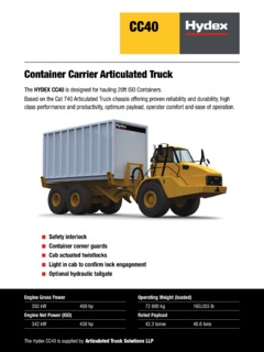 Hydex Specifications CraneMarket