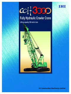 Crawler Cranes IHI Specifications CraneMarket