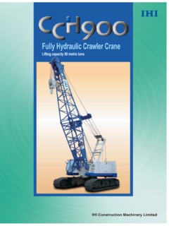 Crawler Cranes Specifications CraneMarket