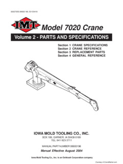CraneMarket specifications