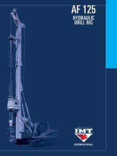 Drilling Rigs IMT international Specifications CraneMarket