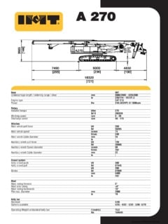 Drilling Rigs IMT international Specifications CraneMarket
