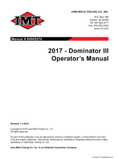 IMT Dominator III Specifications CraneMarket