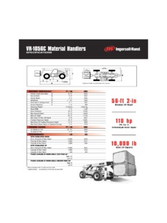 Telehandlers Ingersoll Rand VR-1056C Specifications CraneMarket