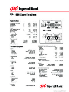 Ingersoll Rand VR-1056 Specifications CraneMarket