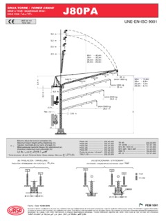 Jaso J80PA Specifications CraneMarket