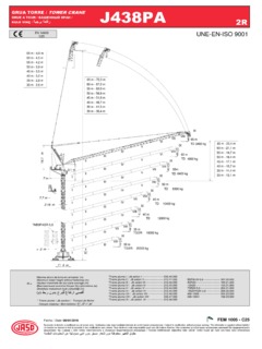 Tower Cranes Luffing Jib Jaso Specifications CraneMarket