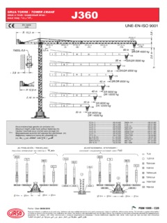 Jaso J360 Specifications CraneMarket