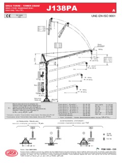 Cranes Hoists & Material Handlers Tower Luffing Jib Jaso Specifications ...