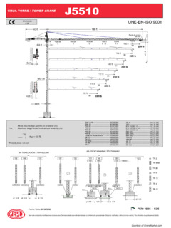 Jaso J5510 Specifications CraneMarket
