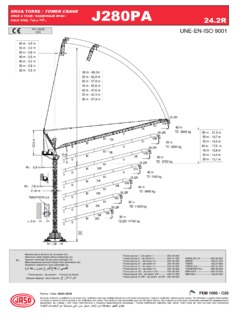 Cranes Hoists & Material Handlers Tower Luffing Jib Jaso Specifications ...