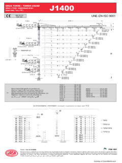 Tower Cranes Jaso Specifications CraneMarket