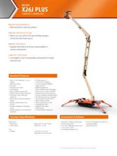 JLG X26J Plus Specifications CraneMarket