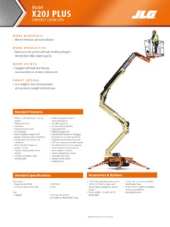 Boom Lifts-Articulating Crawler Track Mounted JLG Specifications ...
