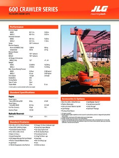 JLG 600SC Specifications CraneMarket