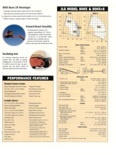 Boom Lifts-Telescopic Self Propelled JLG 80HX+6 Specifications CraneMarket
