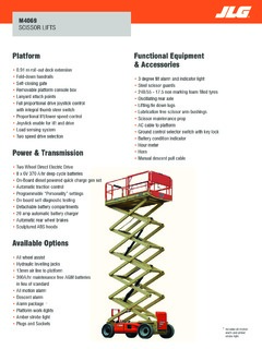 JLG M4069 Specifications CraneMarket