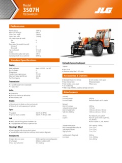 Telehandlers JLG 3507H Specifications CraneMarket