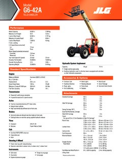 JLG G6-42A Specifications CraneMarket