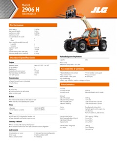 Telehandlers JLG Specifications CraneMarket