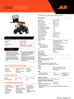 JLG Specifications CraneMarket