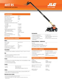 JLG Specifications CraneMarket
