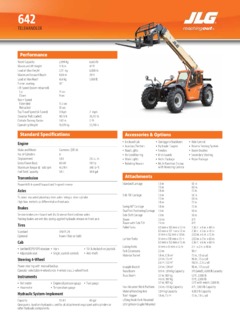JLG Specifications CraneMarket