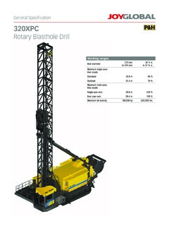 Joy Global P&H 320XPC Specifications CraneMarket