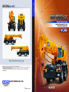 Kato Specifications CraneMarket