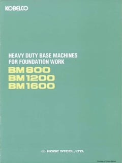 Kobelco BM1200 Specifications CraneMarket