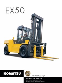 Forklifts Komatsu EX50 Specifications CraneMarket