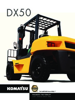 Komatsu DX50 Specifications CraneMarket