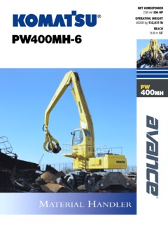 Material Handlers Komatsu Specifications CraneMarket