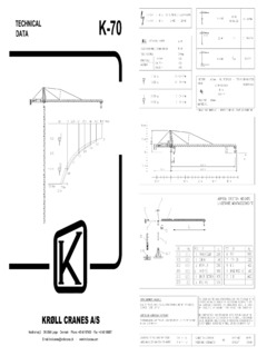 Tower Cranes Kroll Specifications CraneMarket